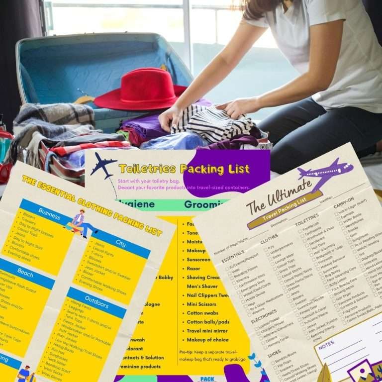 Organize Your Travel With Our Blank Packing List Templates | Travel ...