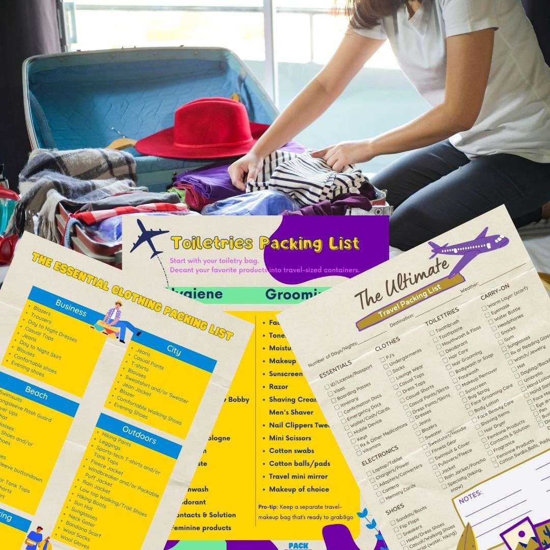 Organize Your Travel With Our Blank Packing List Templates | Travel ...